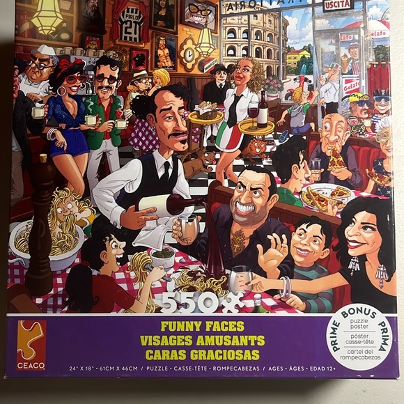 ceaco | Games | 55 Larger Piece Ceaco Funny Faces With Poster Included ...